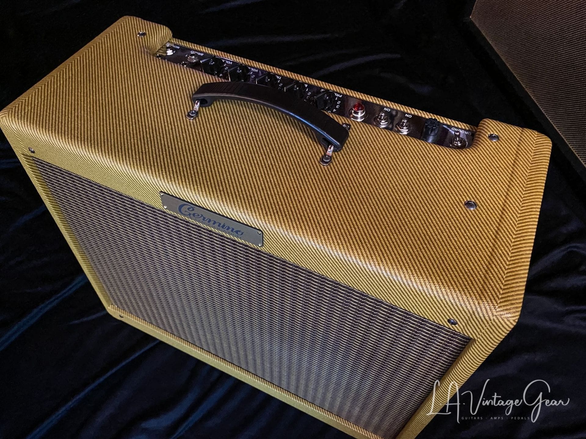 (SOLD) Germino 5F4 Tweed Super Combo Amplifier / Amp • LA Vintage Gear