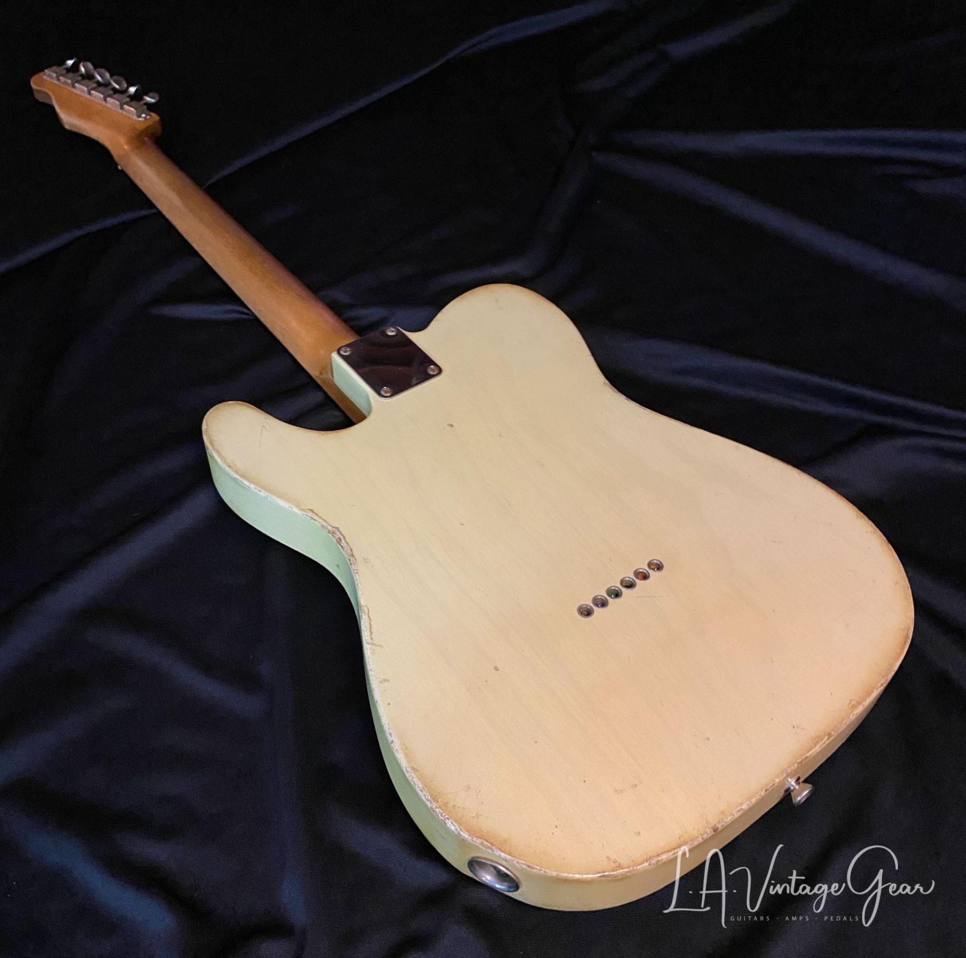 Danocaster Single Cut White Guard Blonde Electric Guitar • LA Vintage Gear