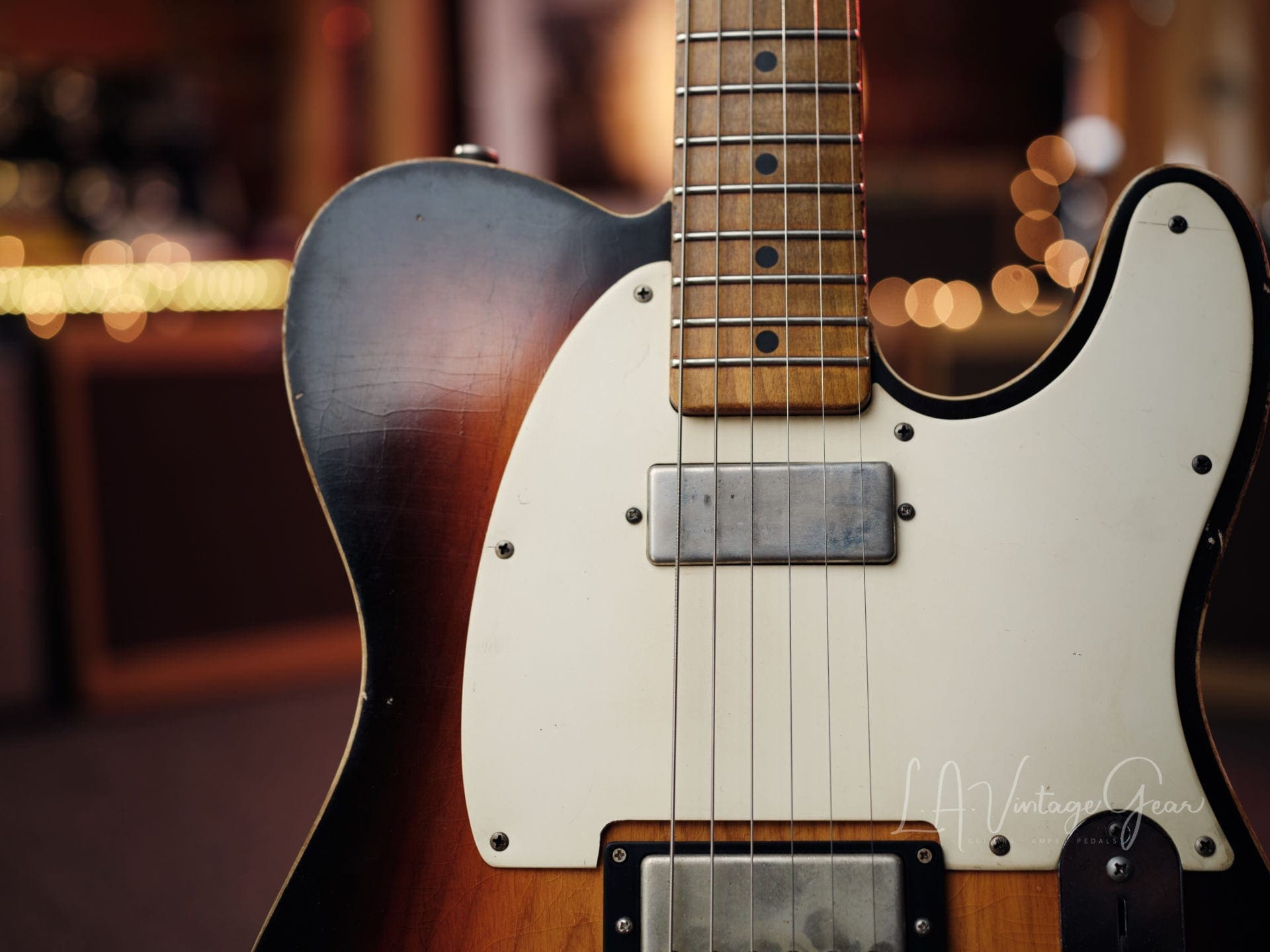 Danocaster 'Mongrel' Single Cut Electric Guitar - Double Bound Sunburst ...