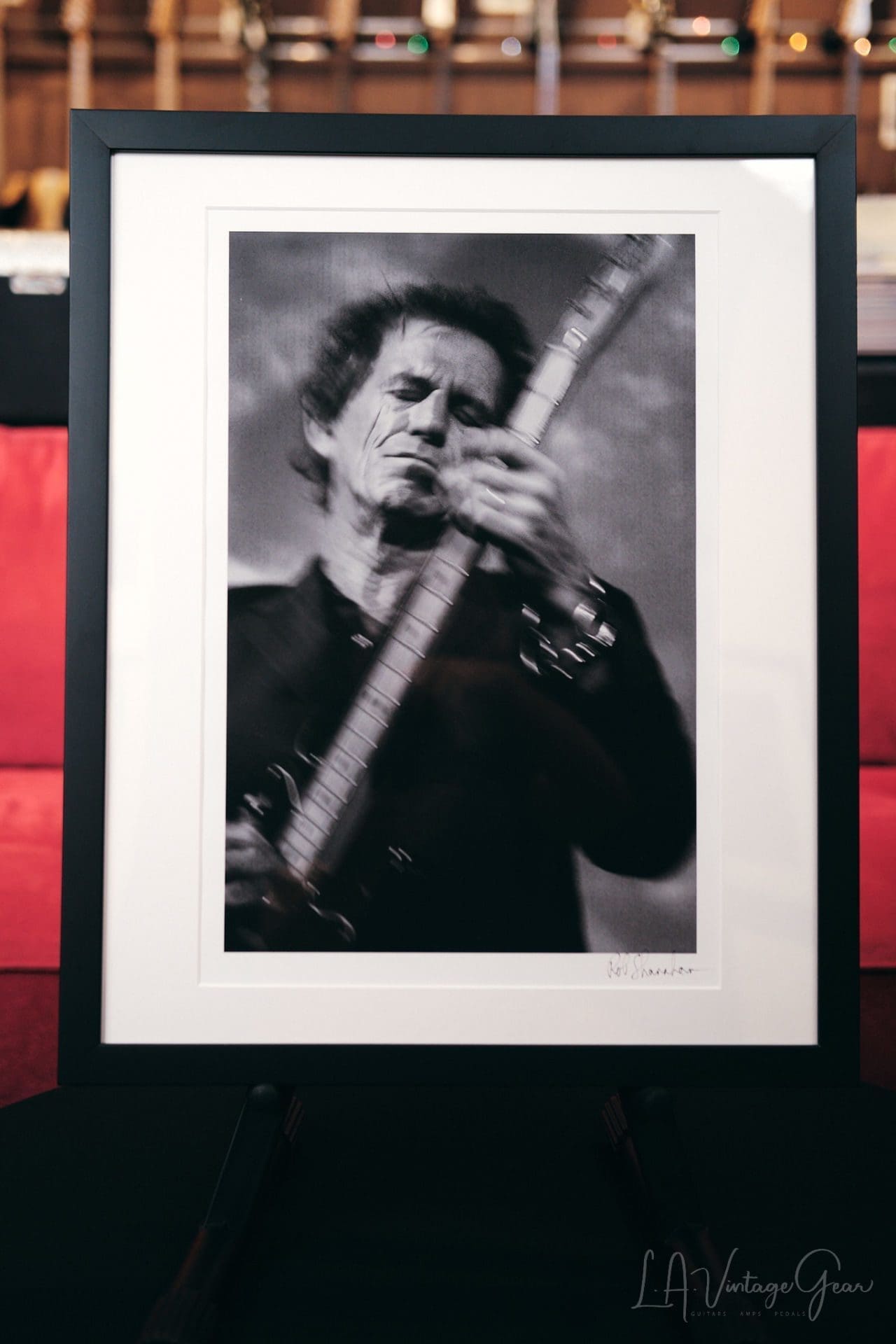 Rob Shanahan Rock Art – Keith Richards, Framed Print • LA Vintage Gear