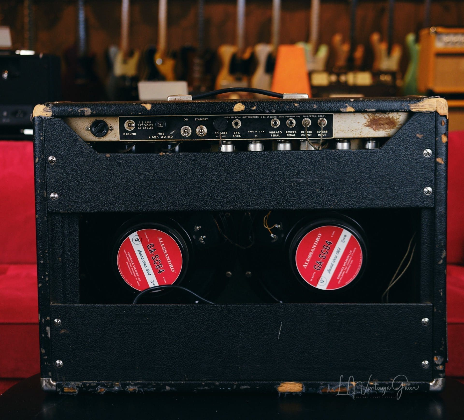 Fender 1965 Pro Reverb 2×12 Combo Guitar Amplifier – Owned by Renowned ...
