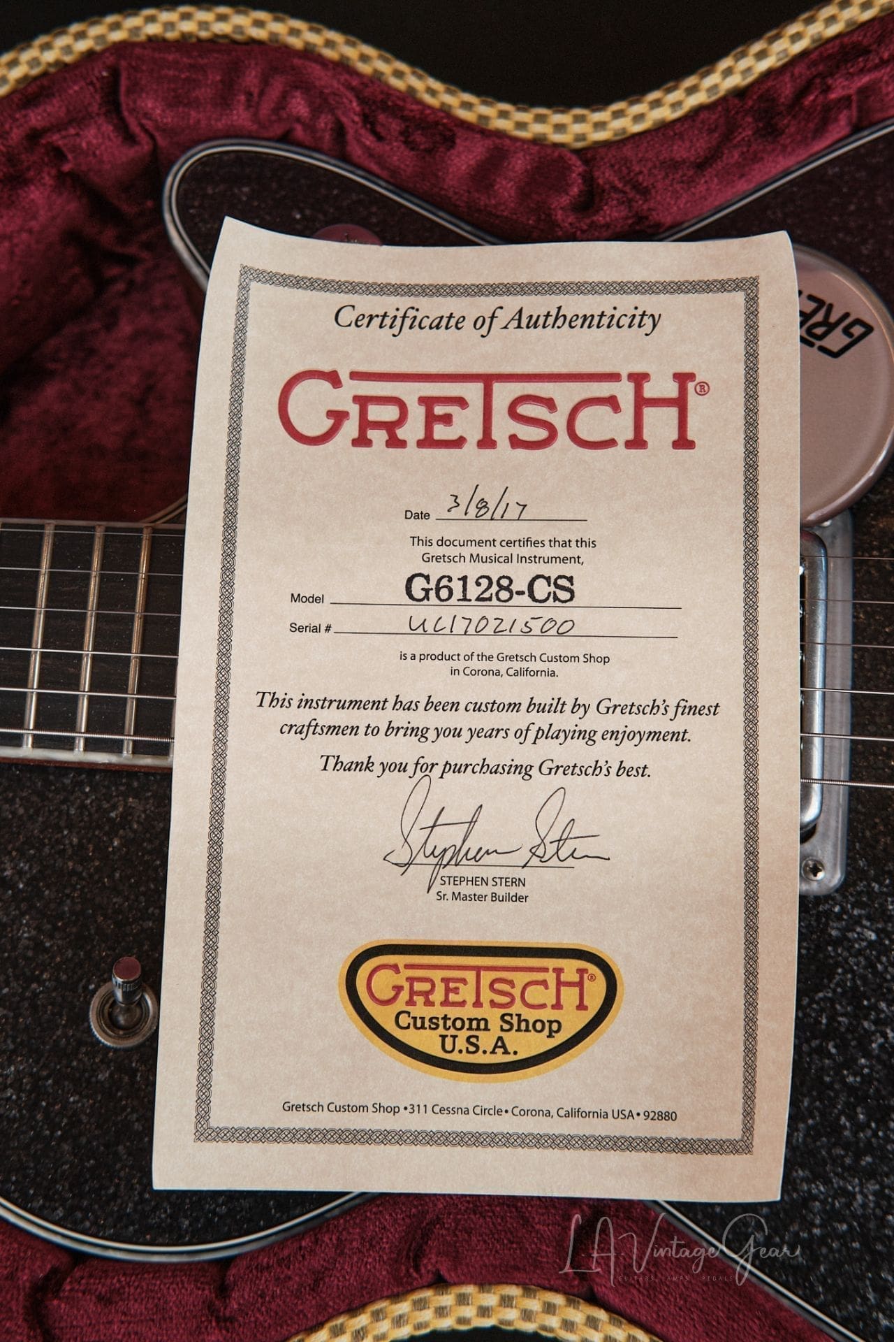 2017 Gretsch G6128CS "Duo Jet" - Masterbuilt by Steven Stern! • LA ...