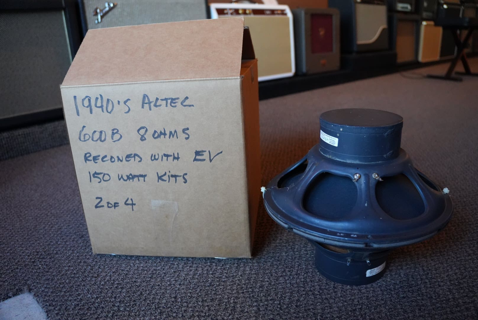 Pair of 1940s Altec 600B Reconed with EV 150 Watt Kit – 8ohm 12″ • LA ...