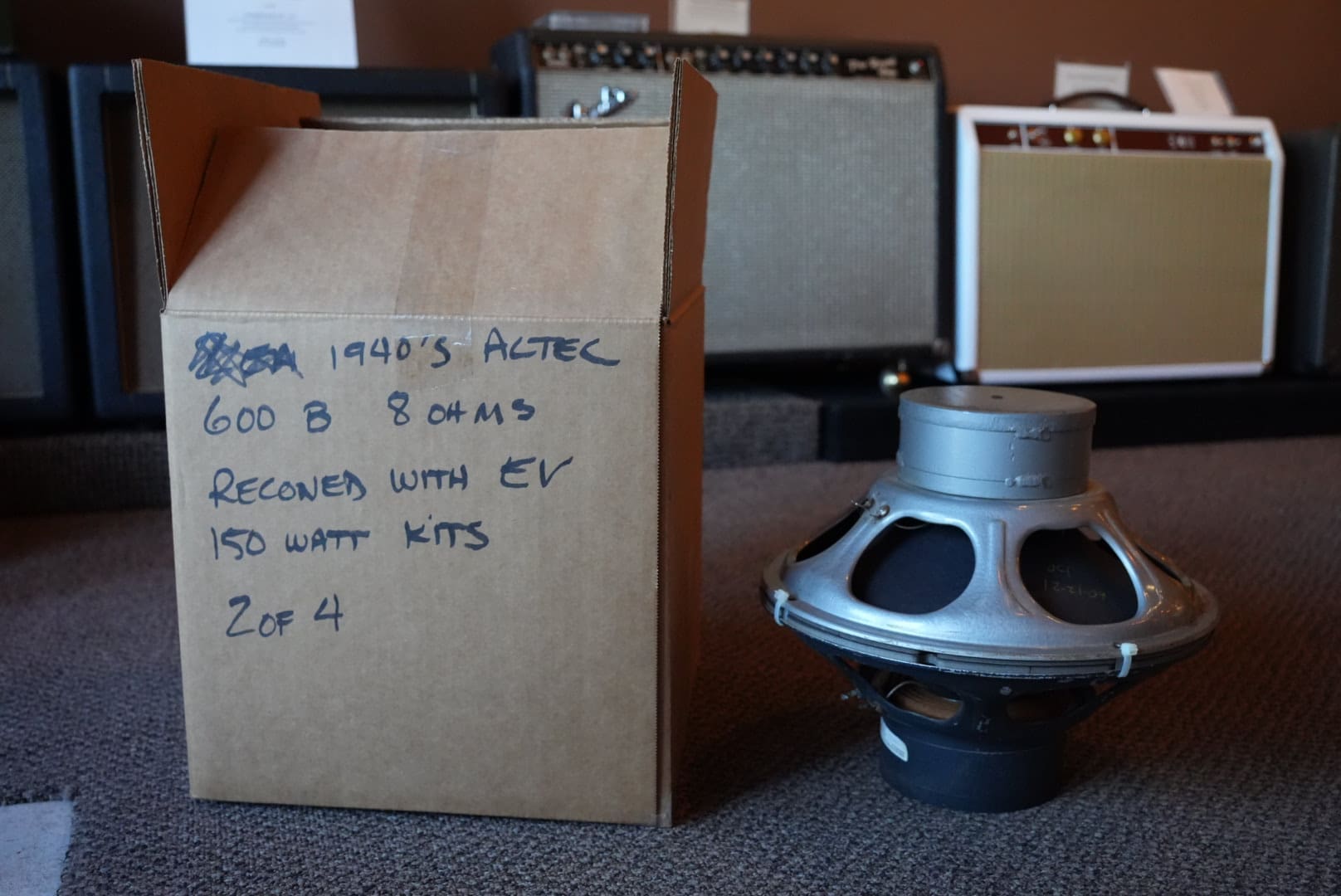 1940s Altec 600B Reconed with EV 150 Watt Kit - 8ohm 12" Speaker Pair ...