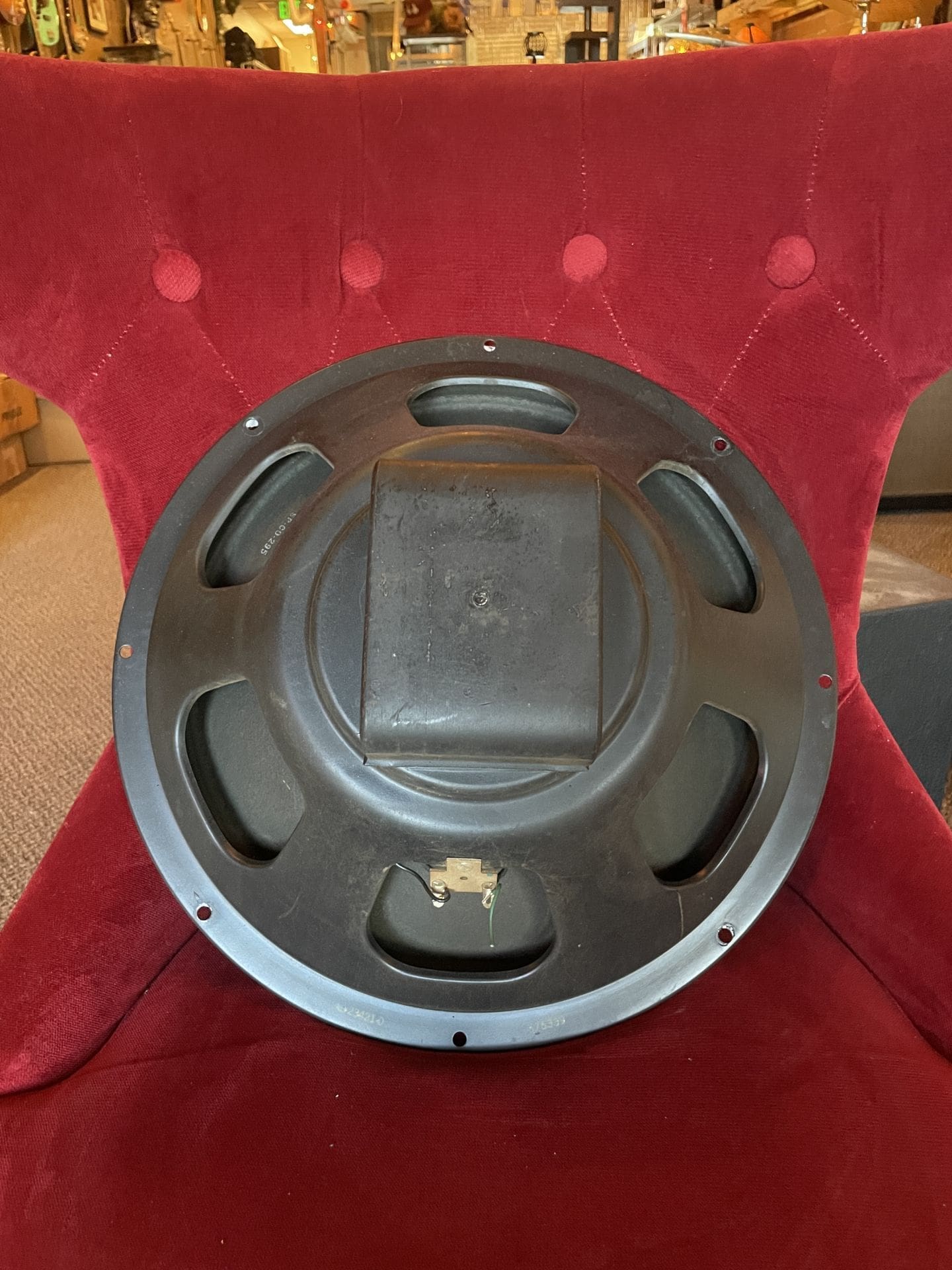 Rola Black Frame 15" 8 Ohm Vintage Alnico Speaker 50s • LA Vintage Gear