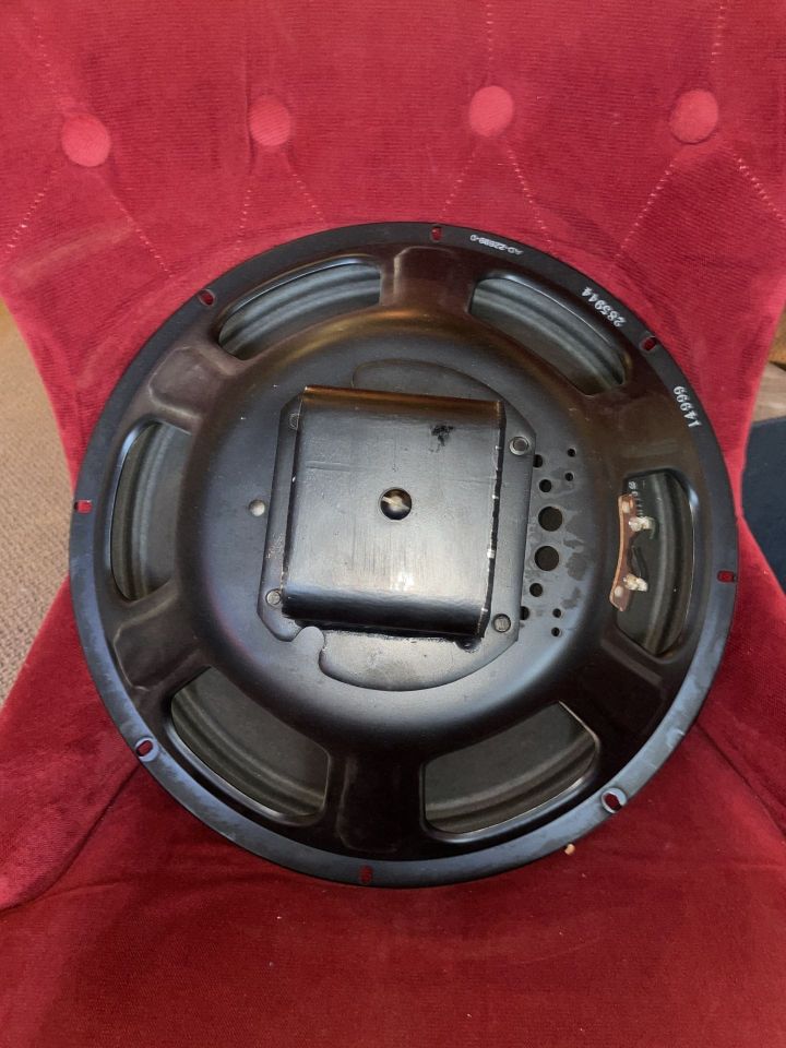 Rola Black Frame 15″ 8 Ohm Vintage Alnico Speaker 50s Model:14999 – LA ...